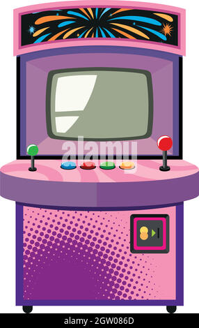 Arcade machine clipart, entertainment illustration vector Stock Vector ...