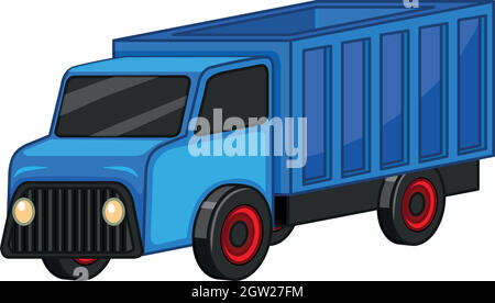 truck drawing on blue background vector Stock Vector Image & Art - Alamy