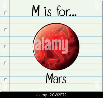 Flashcard letter M is for Mars Stock Vector Image & Art - Alamy