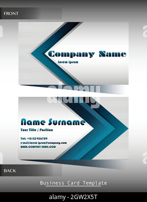 Company name and details, business card vector Stock Vector Image & Art ...