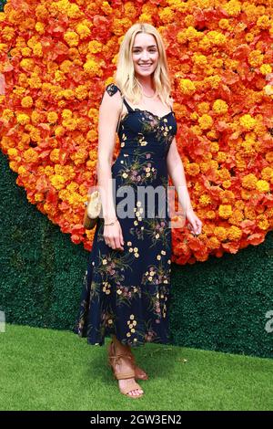 Brianne Howey attends the Los Angeles premiere of "The Judge" at AMPAS ...