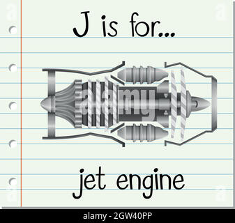 Flashcard letter J is for jet Stock Vector Image & Art - Alamy