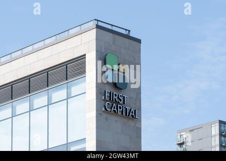 Toronto, Canada - October 2, 2021: First Capital REIT sign on their ...