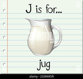 Flashcard letter J is for jar Stock Vector Image & Art - Alamy