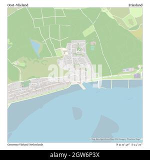 Map of Vlieland Stock Photo - Alamy