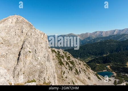 Sinanitsa Lake and peak Landscape, Pirin Mountain, Bulgaria Stock Photo ...