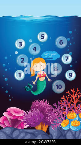 cute mermaid icon image Stock Vector Image & Art - Alamy