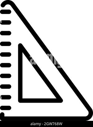 Icon Of Triangle. Bold outline design with editable stroke width ...
