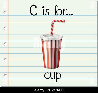 Flashcard letter C is for cup Stock Vector Image & Art - Alamy
