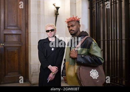 Henri Levy, designer with Duckwrth at the backstage upon Enfants Riches ...