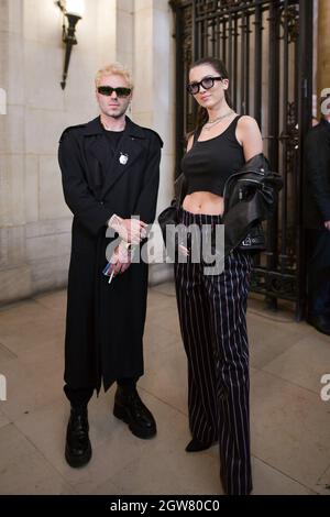 Henri Levy, designer, at the backstage upon Enfants Riches Déprimés ...