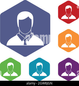 Manager icons set Stock Vector Image & Art - Alamy