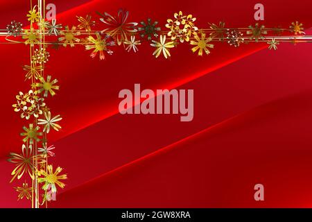 Christmas green, red and gold abstract paint background Stock Photo - Alamy