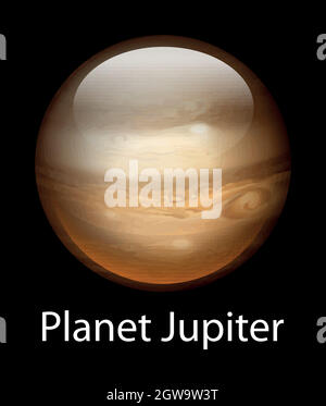 Jupiter, the largest planet in the solar system, smiling with pink ...