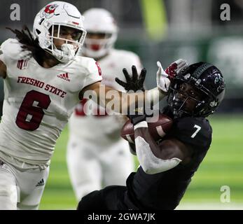 Fresno State linebacker Levelle Bailey celebrates a tackle against ...