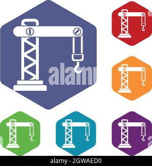 Crane icons set Stock Vector Image & Art - Alamy