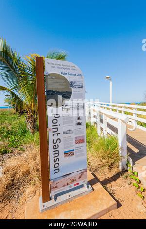 Point Samson jetty Western Australia Stock Photo - Alamy