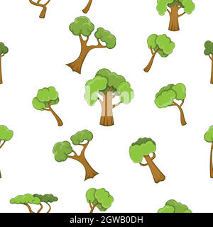 Trees pattern, cartoon style Stock Vector Image & Art - Alamy