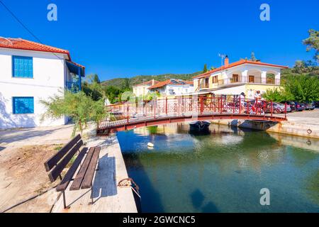 View of Chorto village at South Pelion, Greece Stock Photo - Alamy