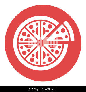 pizza fast food icon Stock Vector Image & Art - Alamy