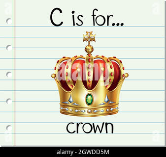 Flashcard letter K is for king Stock Vector Image & Art - Alamy