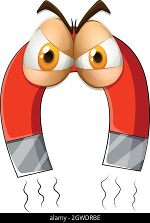 Magnet with angry face Stock Vector Image & Art - Alamy