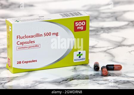 Flucloxacillin 500mg capsules Stock Photo - Alamy