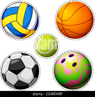 Different types of balls Stock Vector Image & Art - Alamy