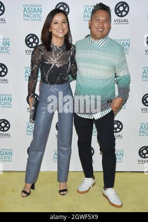 (L-R) Alice Rehemutula and Dante Basco arrives at the 2021 Los Angeles ...
