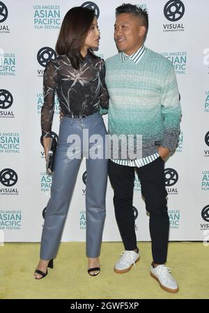 (L-R) Alice Rehemutula and Dante Basco arrives at the 2021 Los Angeles ...