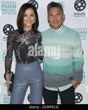 (L-R) Alice Rehemutula and Dante Basco arrives at the 2021 Los Angeles ...