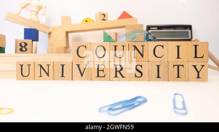 The word Black was created from wooden letter cubes. close up Stock ...