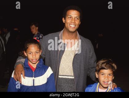 Michael Warren with daughter and son Circa 1980's Credit: Ralph ...