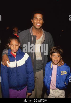 Michael Warren with daughter and son Circa 1980's Credit: Ralph ...