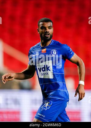 ANTWERP, BELGIUM - OCTOBER 3: Christopher Operi of KAA Gent during the ...