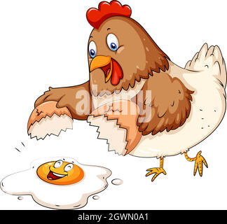 Rooster face isolated on white background Stock Vector Image & Art - Alamy