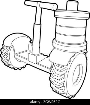 Ecology segway icon, outline style Stock Vector Image & Art - Alamy