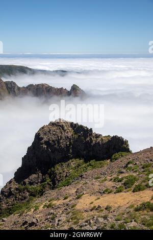 mountains above the clouds, Madeira Island, Portugal Stock Photo - Alamy