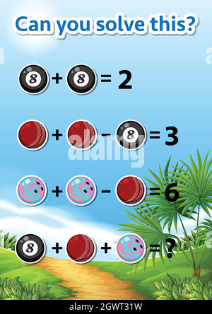 Math problem solving worksheet Stock Vector Image & Art - Alamy