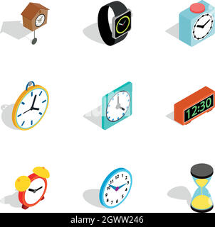 Time measure, clock vector icons set Stock Vector Image & Art - Alamy