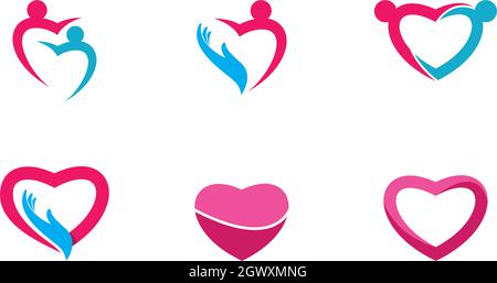 Love Logo Vector icon illustration design Stock Vector Image & Art - Alamy