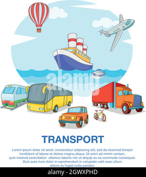 Types of transport concept, cartoon style Stock Vector Image & Art - Alamy