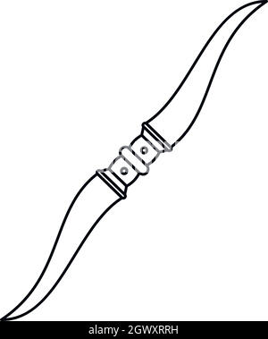 Steel throwing knife icon, outline style Stock Vector Image & Art - Alamy