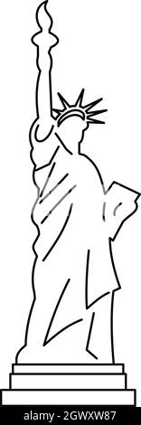 statue of liberty outline Stock Vector Image & Art - Alamy