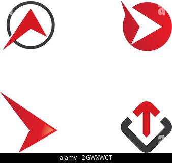 Arrow vector illustration icon Logo Template design Stock Vector Image ...