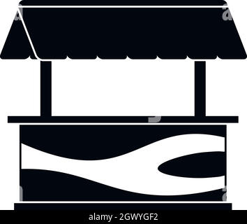 Business Stall Store Booth Market Marketplace Shop Icon Symbol Sign ...