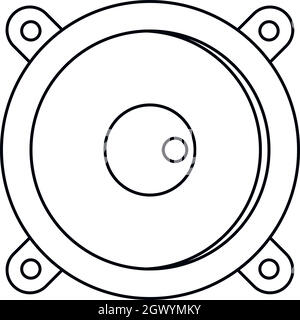 Sound loud speaker icon, outline style Stock Vector Image & Art - Alamy