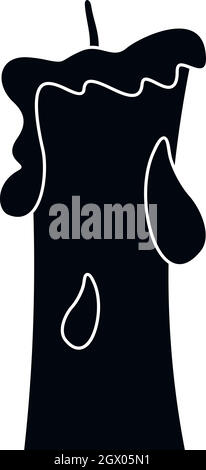Small candle icon, simple style Stock Vector Image & Art - Alamy