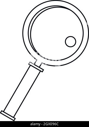 vision research line icon, outline symbol, vector illustration, concept ...