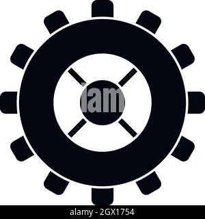 Gear Simple vector icon Stock Vector Image & Art - Alamy